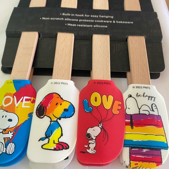 Peanuts | Kitchen | Peanuts Snoopy Rainbow Pride Love 4 Piece Mini ...